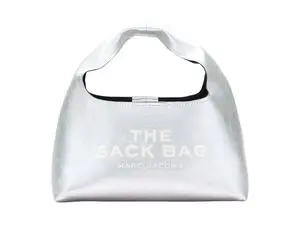 Marc Jacobs The Metallic Leather Mini Sack Bag - Silver