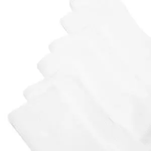 ROTOTO Organic Daily Ribbed Crew Sock 3 Pack - White