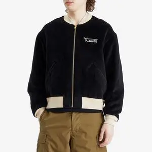 Visvim Otis Wool Military Boa Jacket - Black