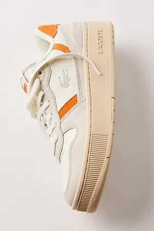 Lacoste T-Clip Platform Sneakers Off White/light Tan