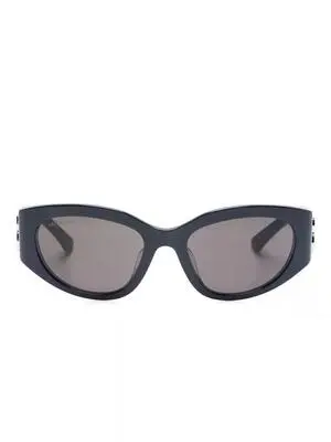 Balenciaga Oval-frame Sunglasses - Blue
