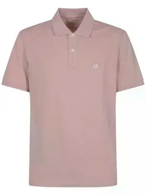 C.P. COMPANY Logo-patch Polo Shirt - Pink