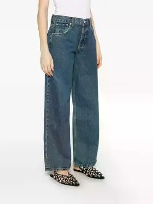 ANINE BING Straight Leg Jeans - Blue