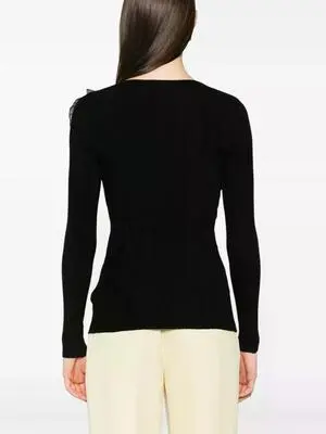 Elisabetta Franchi Floral-appliqué Top