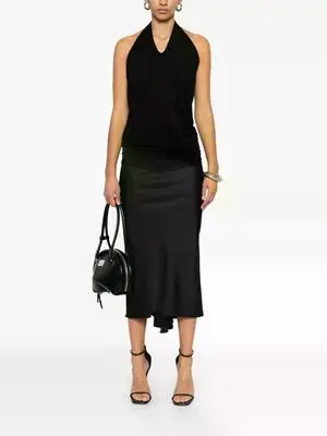 Rick Owens Bias Midi Skirt - Black