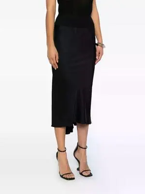 Rick Owens Bias Midi Skirt - Black