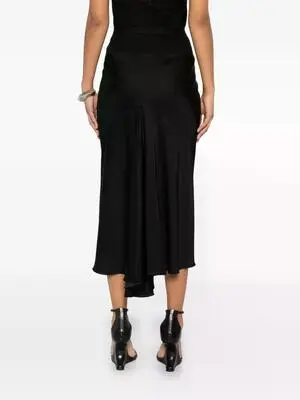 Rick Owens Bias Midi Skirt - Black