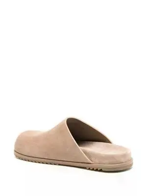 Rick Owens Round Toe Mules - Brown