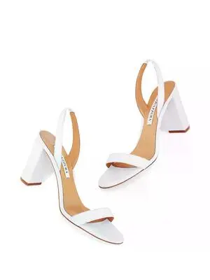 AQUAZZURA 85mm So Nude Sandals - White