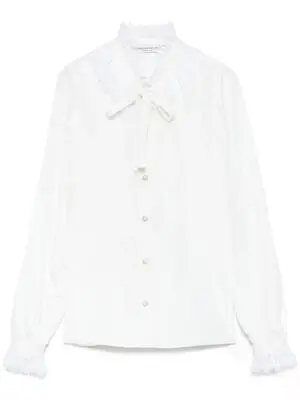 Alessandra Rich Silk Poplin Shirt