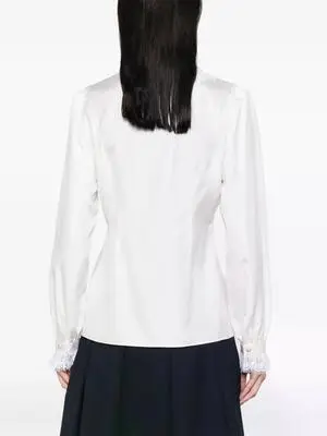 Alessandra Rich Silk Poplin Shirt