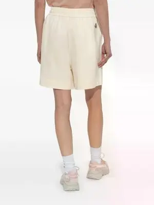 Moncler Cotton Shorts - Neutrals