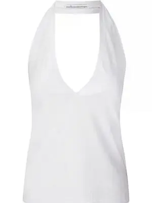 STEFANO MORTARI Open-back Tank Top - White
