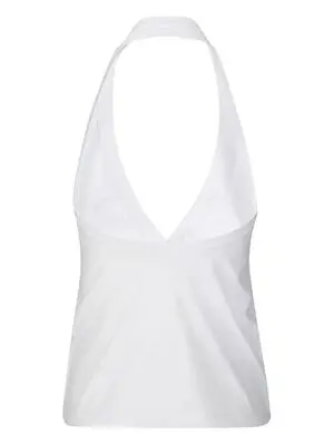 STEFANO MORTARI Open-back Tank Top - White
