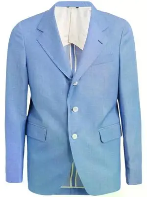 Brian Dales Single-breasted Blazer - Blue