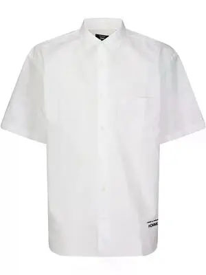 Comme Des Garçons Logo-embroidered Shirt - White