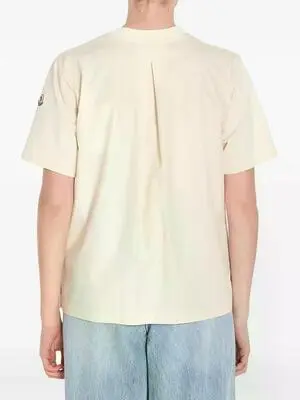 Moncler T-shirt With Pocket - Neutrals