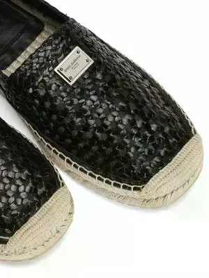 Dolce & Gabbana Woven Espadrilles - Black