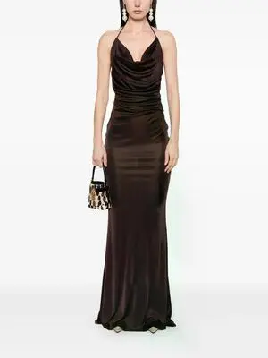 Elisabetta Franchi Open-back Maxi Dress