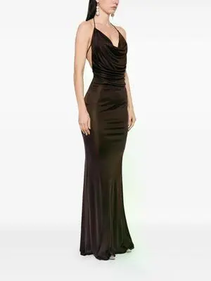 Elisabetta Franchi Open-back Maxi Dress