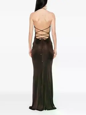 Elisabetta Franchi Open-back Maxi Dress