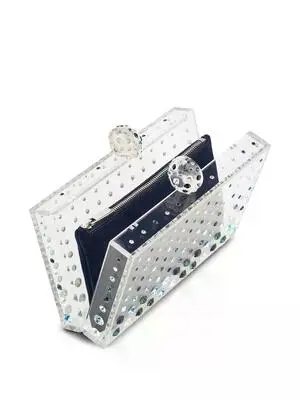 AQUAZZURA Tequila Clutch - Black