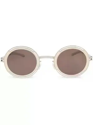 Mykita Pearl Round Frame Sunglasses - Brown