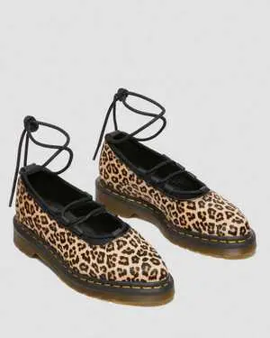 Dr. Martens Elphie Ii Leopard Ballet Flats - Tan