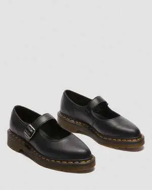 Dr. Martens Elphie Virginia Leather Mary Jane Shoes - Black