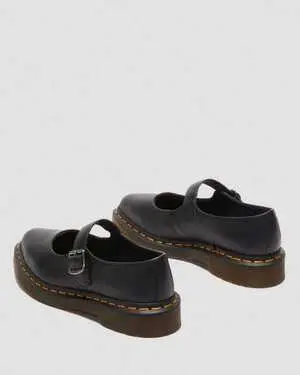 Dr. Martens Elphie Virginia Leather Mary Jane Shoes - Black