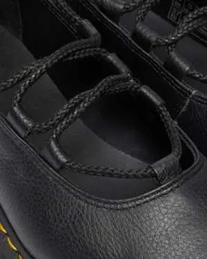 Dr. Martens Elphie Ii Virginia Leather Ballet Flats - Black