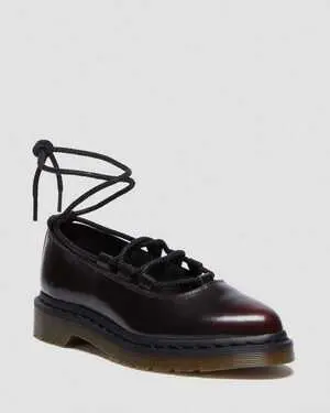 Dr. Martens Elphie Ii Leather Ballet Flats - Red
