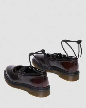 Dr. Martens Elphie Ii Leather Ballet Flats - Red