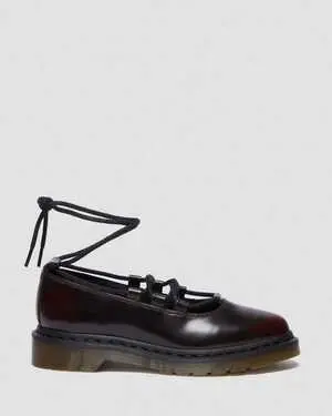 Dr. Martens Elphie Ii Leather Ballet Flats - Red