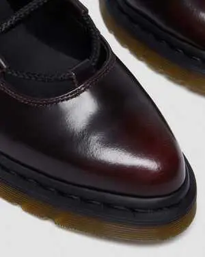 Dr. Martens Elphie Ii Leather Ballet Flats - Red
