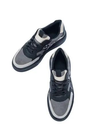 PROLOGUE SHOES Ida Platform Sneakers - Black