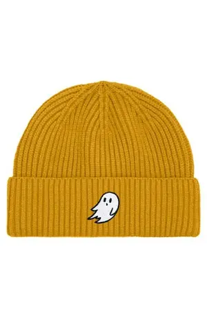 DALIX Ghost Fisherman Beanie - Mustard