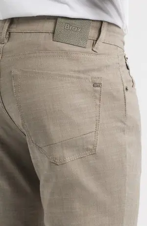 BRAX Chuck Stretch Chambray 5-pocket Pants - Nougat