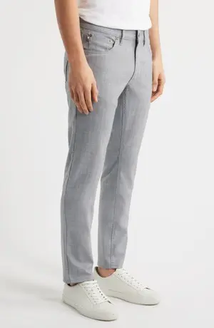 BRAX Chuck Stretch Chambray 5-pocket Pants - Silverdnu