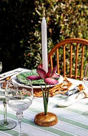 JULISKA Meadow Walk 9" Candle Holder - Pink