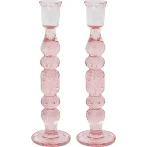 JULISKA Provence Set Of 2 Candlesticks - Blush
