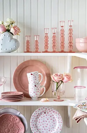 JULISKA Provence Set Of 2 Candlesticks - Blush