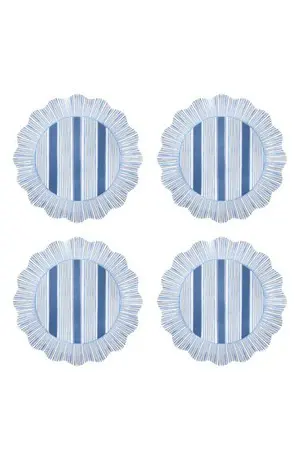 JULISKA Cabana Set Of 4 Melamine Salad Plates - Ocean