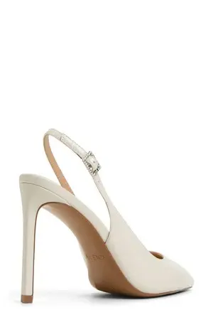 Aldo Pointed Toe Slingback Pumps - Other White