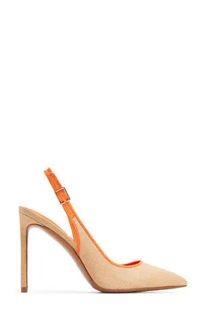 Aldo Lala Slingback Pointed Toe Pump - Natural