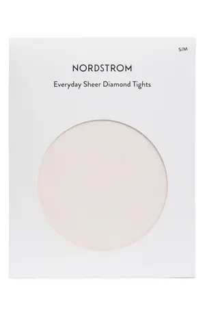 Nordstrom Everyday Sheer Diamond Tights - Pink Loft