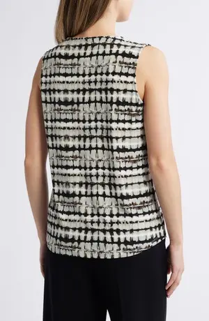 Anne Klein Abstract Print Shell