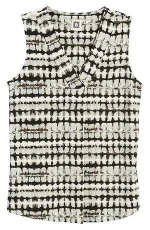 Anne Klein Abstract Print Shell