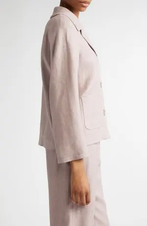 Max Mara Nicole Linen-blend Crop Blazer