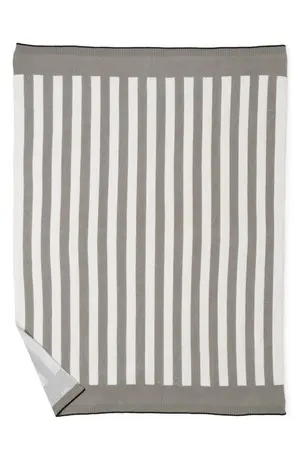 Barefoot Dreams Cozychic® Stripe Throw Blanket - Eucalyptus / Cream